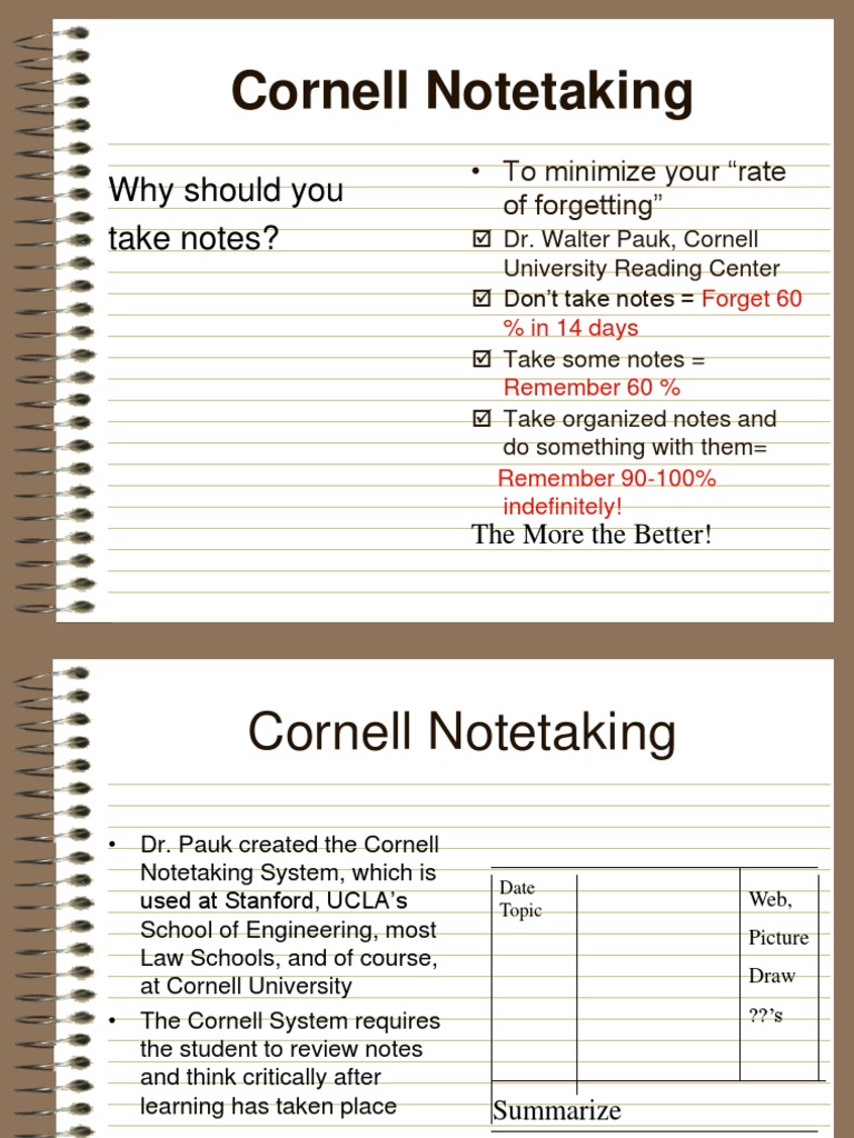 The Essentials of Effective Cornell Note Taking: A Comprehensive Guide ...