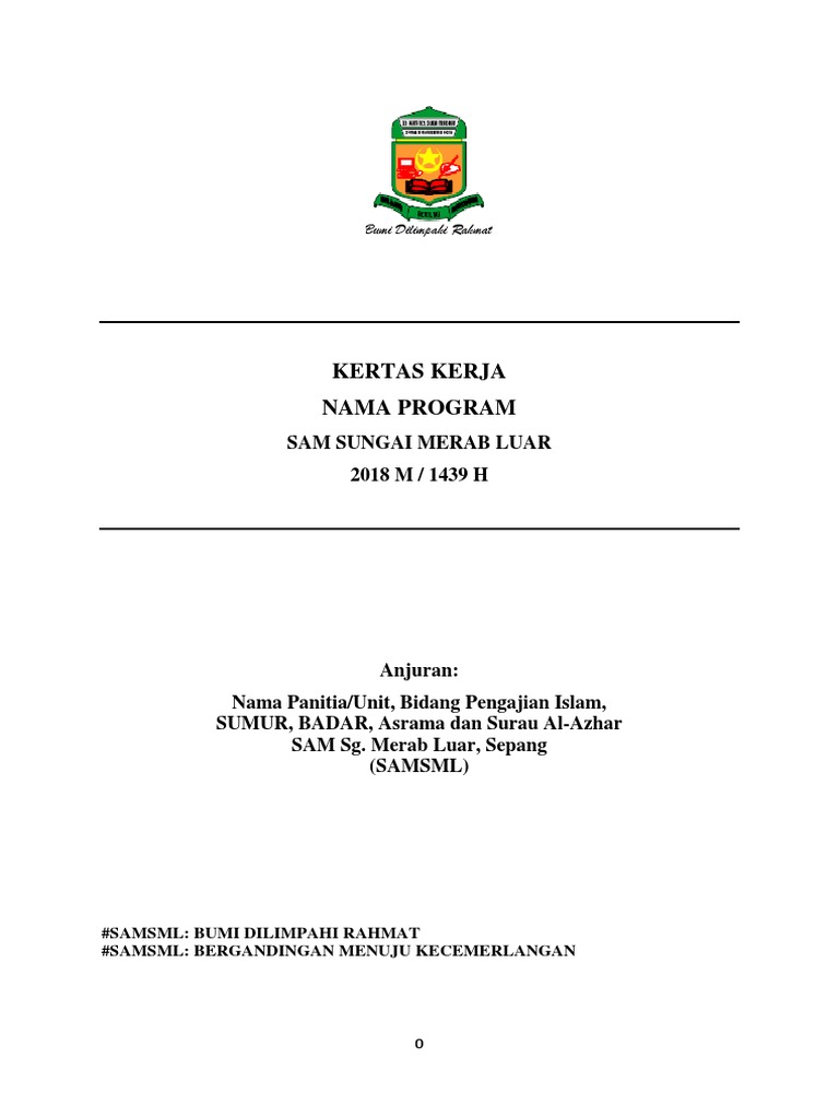 Contoh Kertas Kerja | PDF
