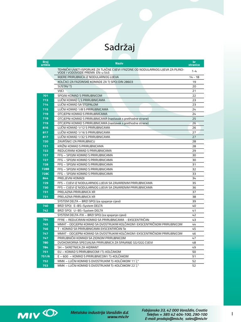 Catalogue Fittings 2014 | PDF