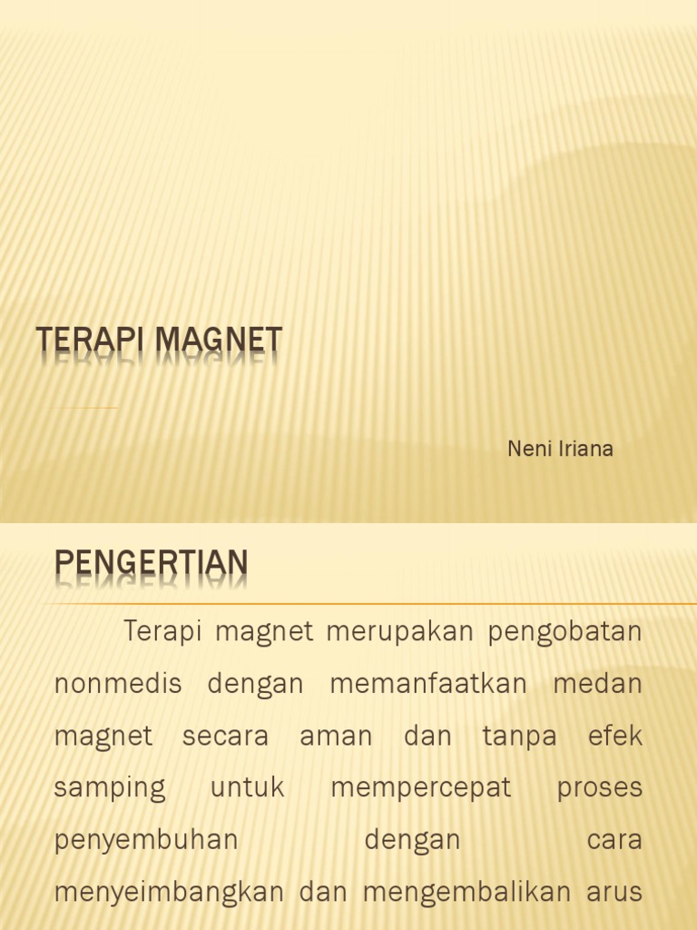 Terapi Magnet | PDF | Kesehatan Holistik | Sains & Matematika