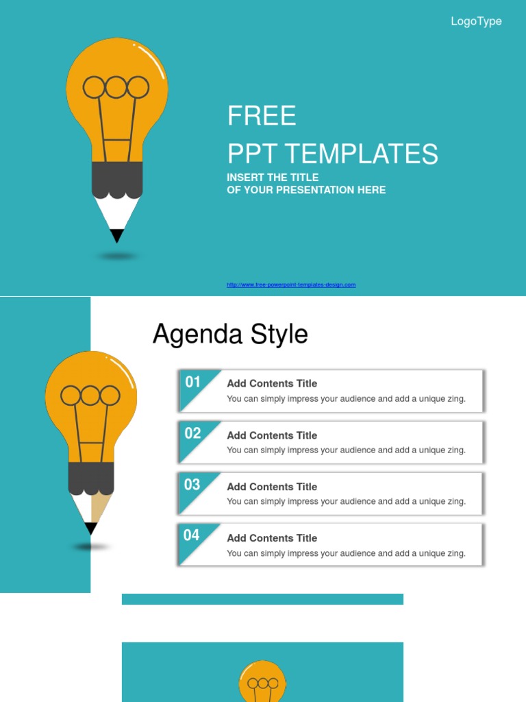 Creative Idea Bulb PowerPoint Template | PDF | Infographics | Software