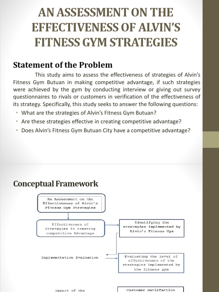 Alvin's Fitness Gym | Download Free PDF | Competitive Advantage ...