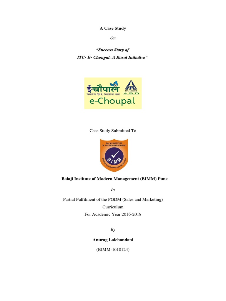 Itc Case Study ORIGNAL | PDF | Sustainability | Retail