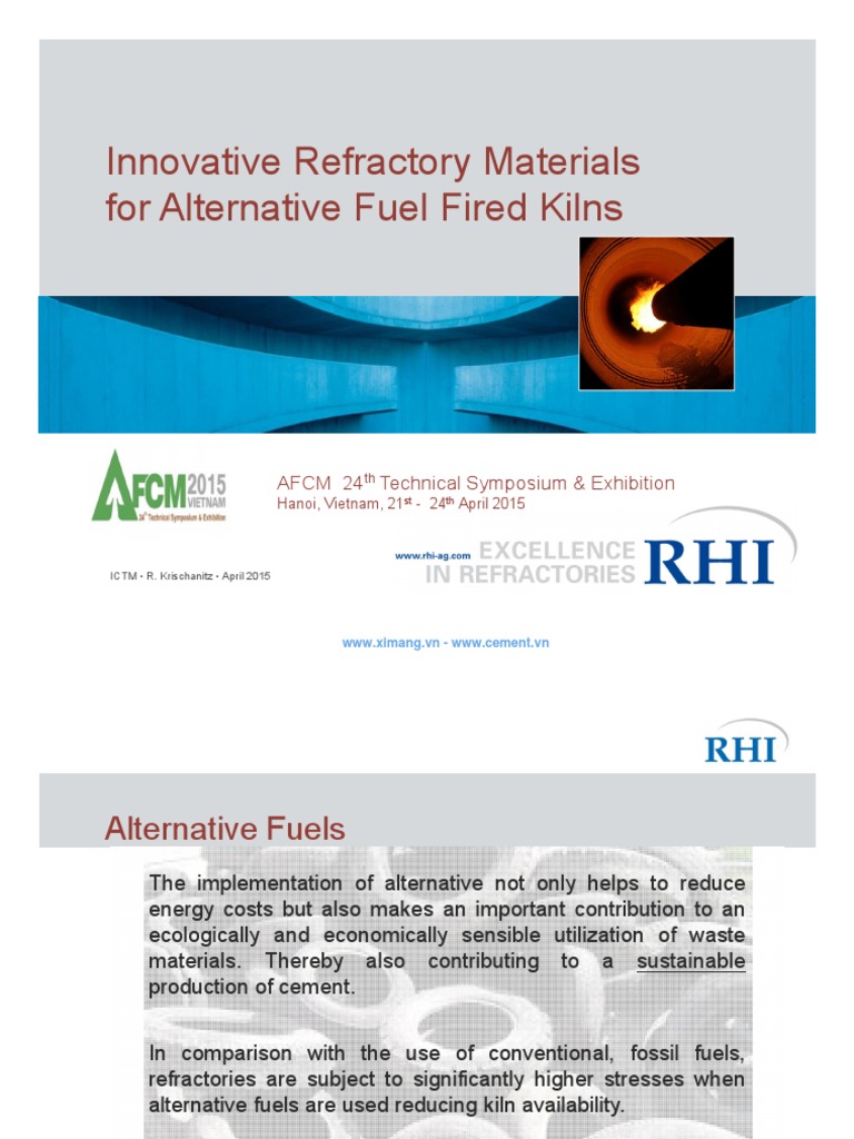 RHI - Innovative Refractory Materials For Alternative Fuel Fired Kilns ...