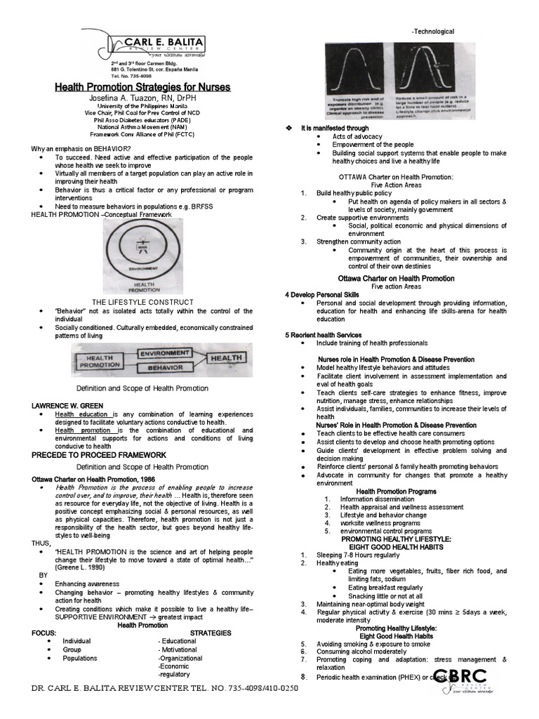 Health Promotion Strategies for Nurses | Health Care | Public Health