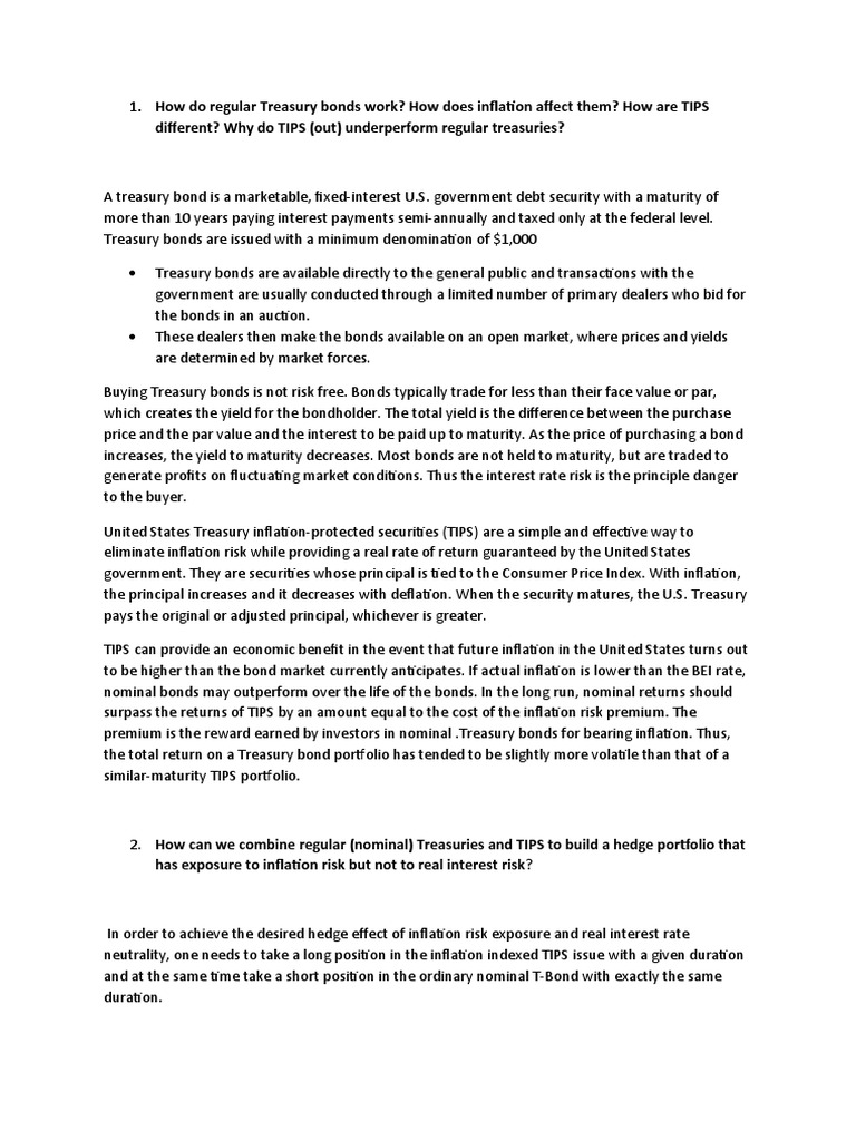 How Do Regular Treasury Bonds Work | PDF | Bonds (Finance) | United ...