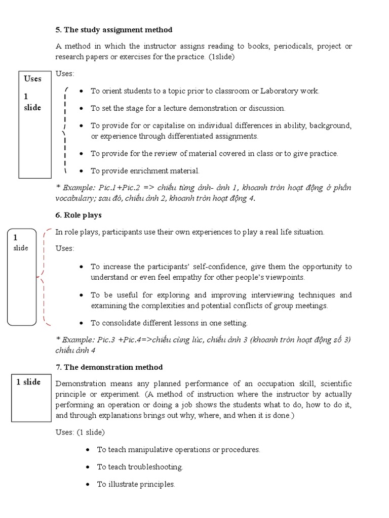 Uses 1 Slide: 5. The Study Assignment Method | PDF