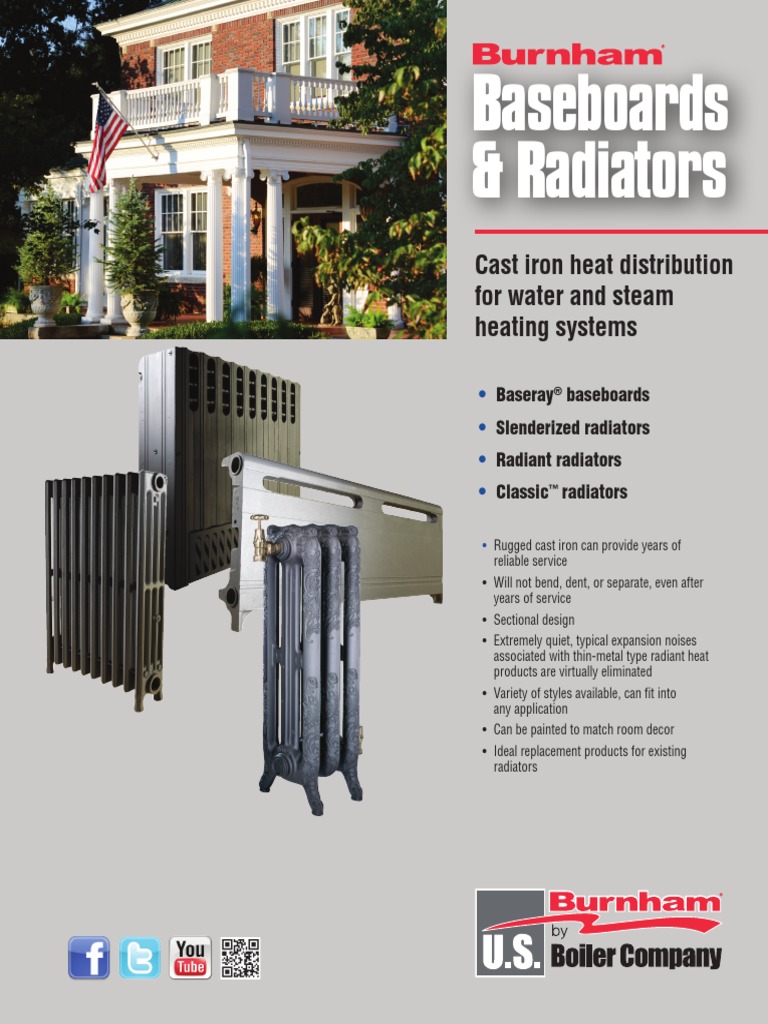 Radiator-Baseboard Product Data Sheet | PDF | Thermodynamics | Civil ...