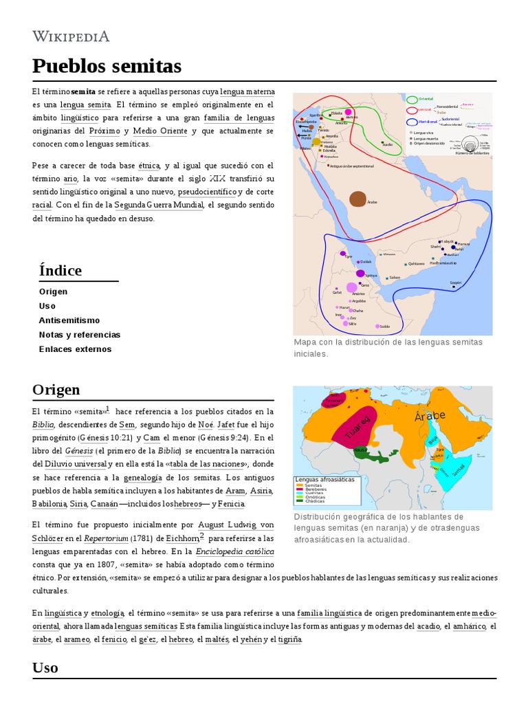 Pueblos Semitas | Filología | Oriente Medio