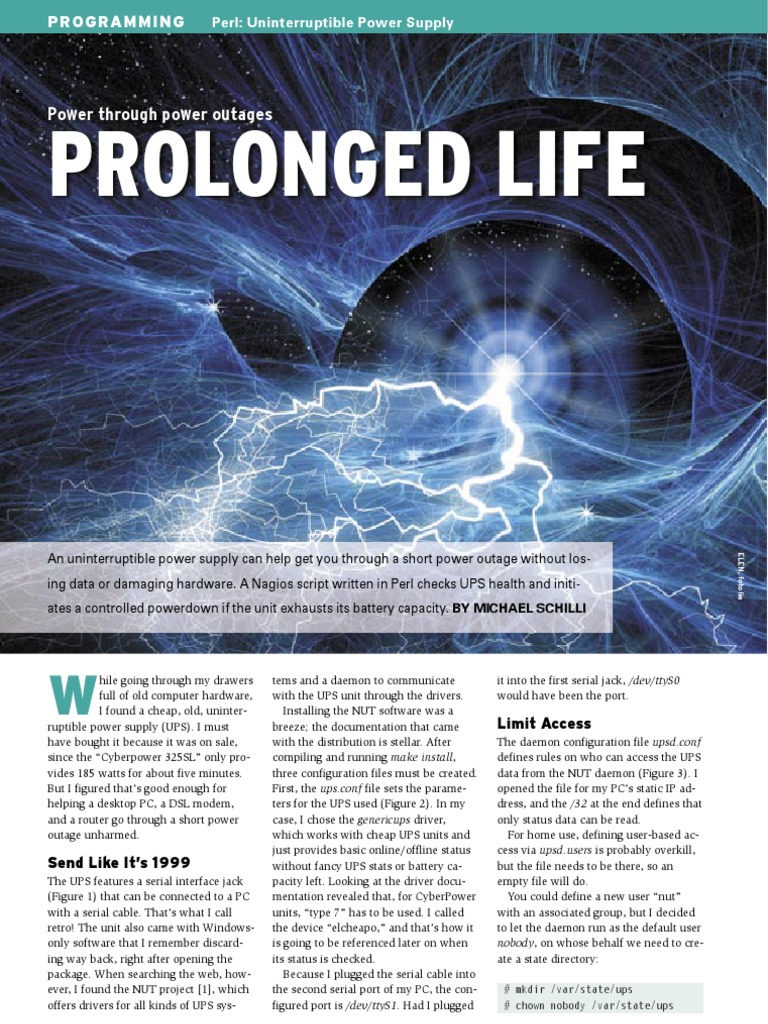 Prolonged Life: Power Through Power Outages | PDF | Personal Computers ...
