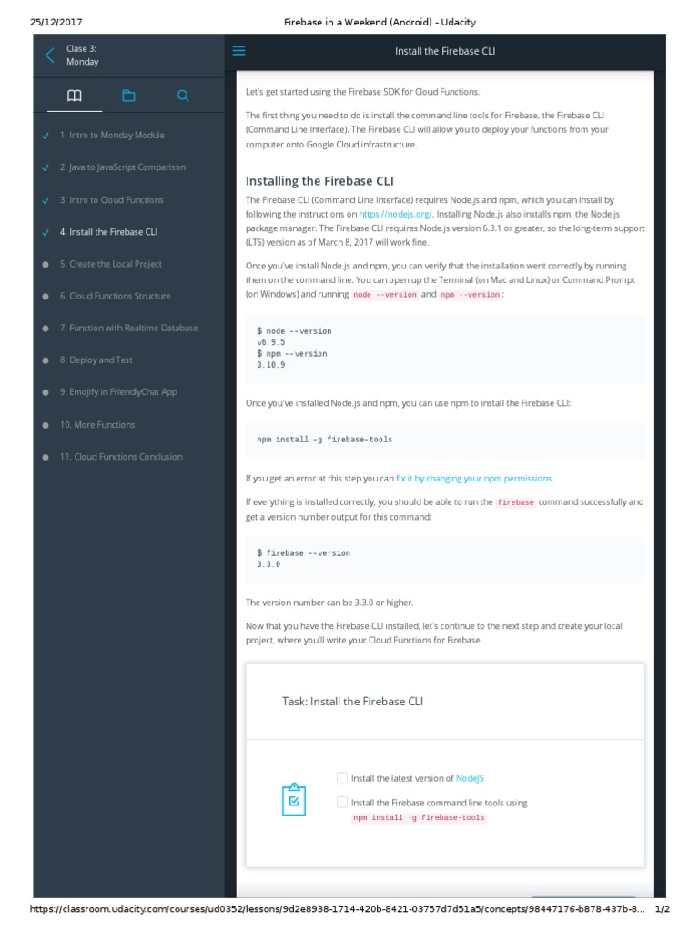 Installing The Firebase CLI | PDF | Command Line Interface | Digital ...