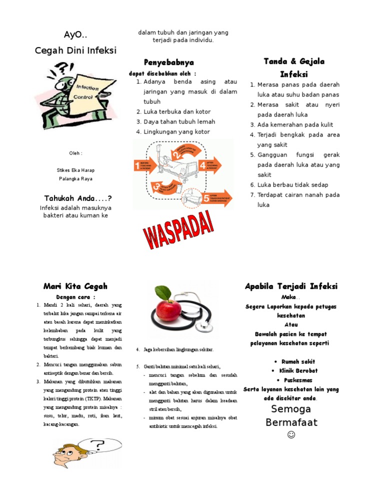 Leaflet Pengendalian Infeksi | PDF