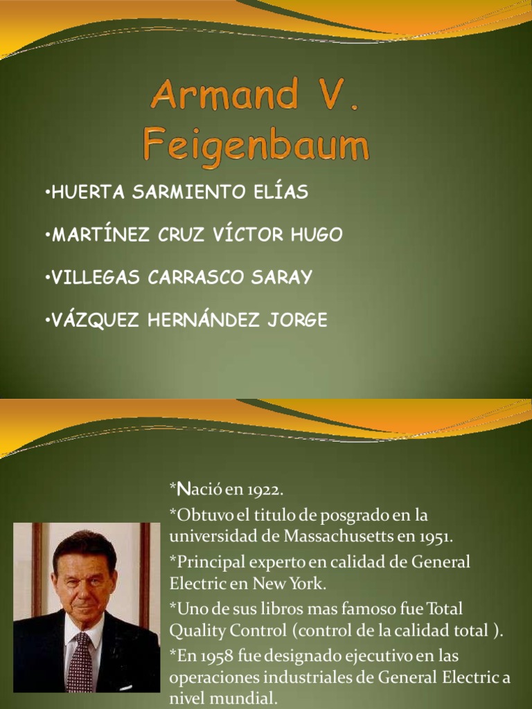 Armand Feigenbaum | PDF | Calidad (comercial) | Producción y fabricación