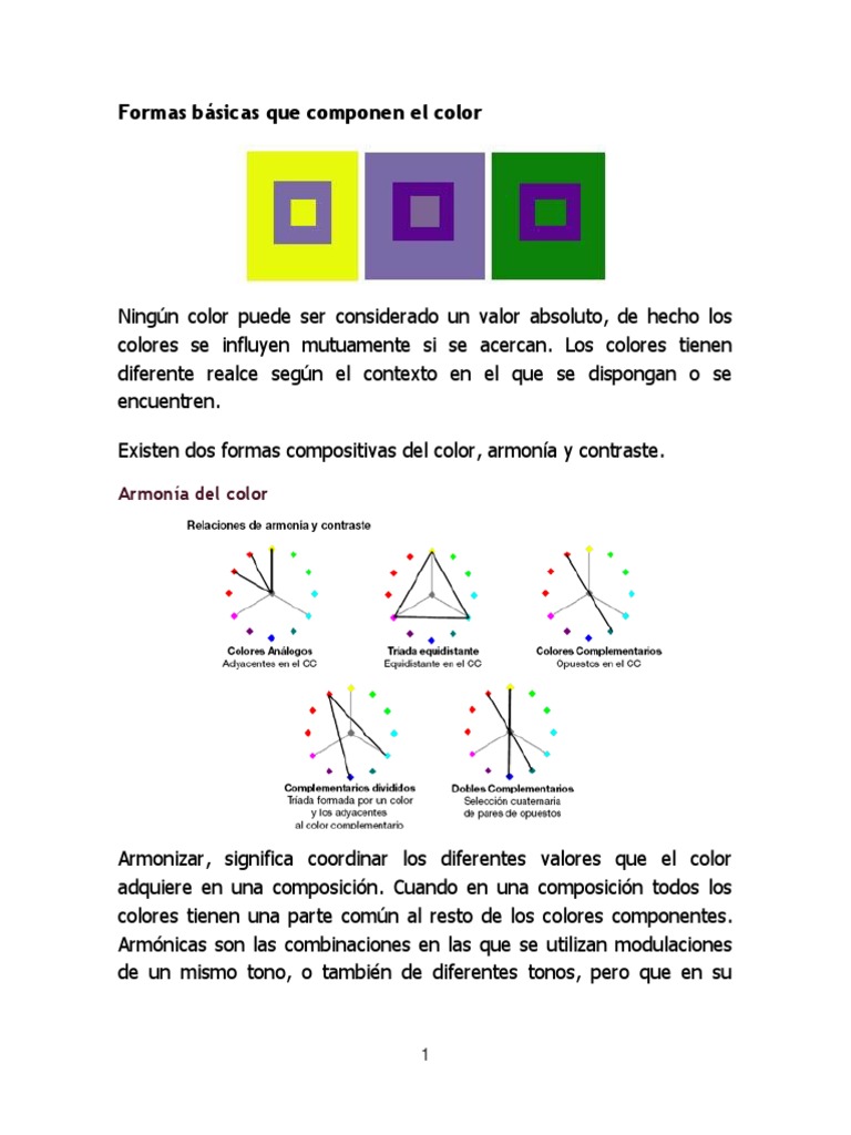 Composicion Del Color | PDF | Tecnicas artisticas | Color