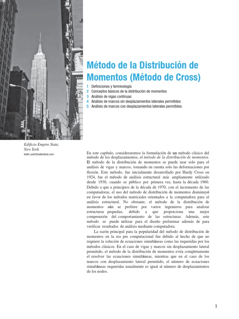 Método Distribución Momentos. - Cross | PDF | Rigidez | Ingeniería ...