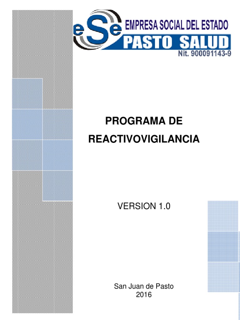 Programa de Reactivo Vigilancia | PDF | Laboratorios | Calidad (comercial)