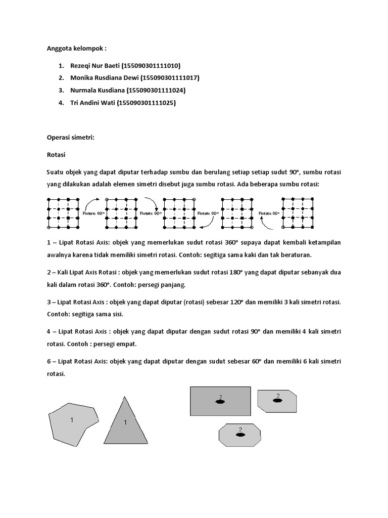 Operasi Simetri | PDF