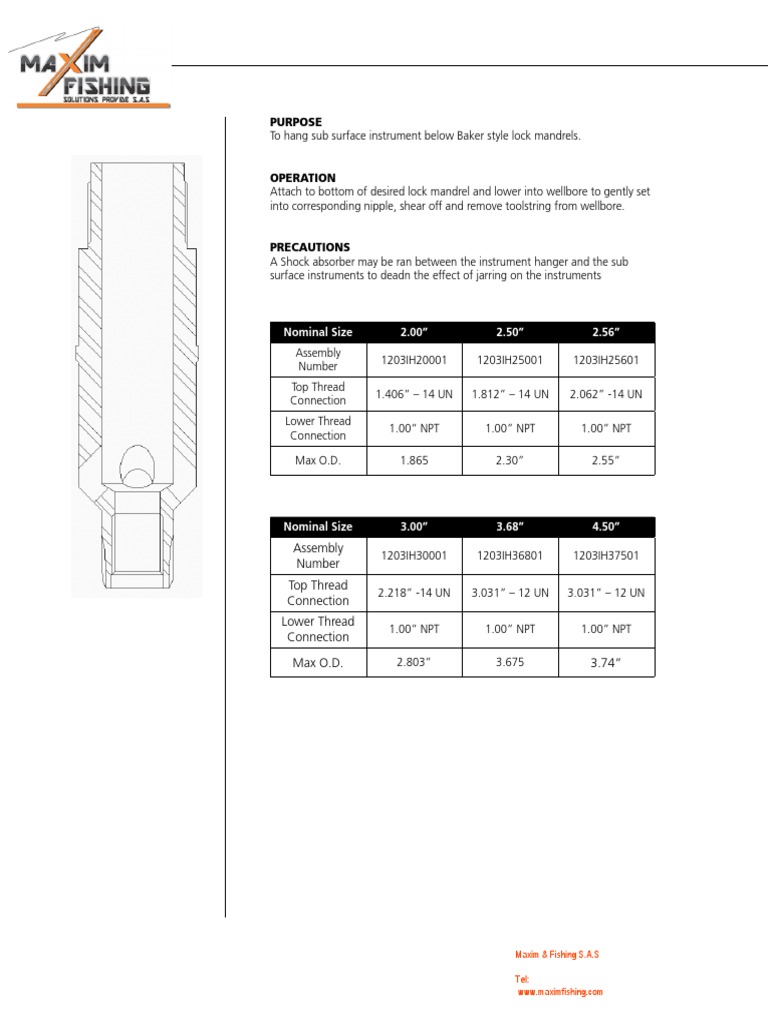 Especificaciones Hanger | PDF | Fuel Production | Petroleum