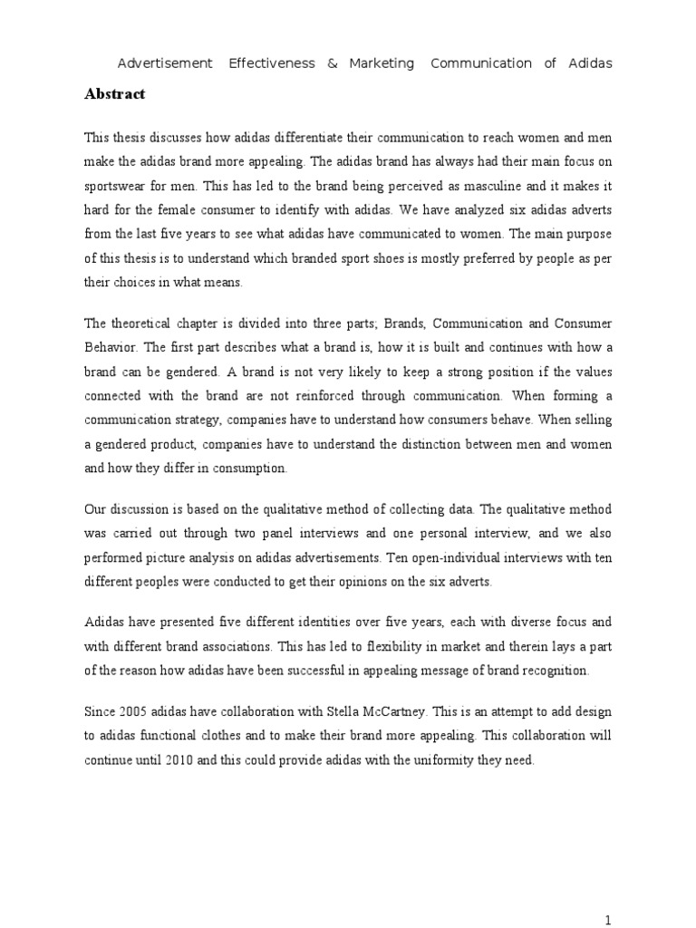 Adidas Report | PDF | Adidas | Brand