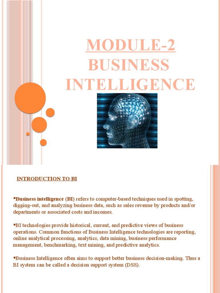 Module-2 Business Intelligence | PDF | Business Intelligence | Data ...