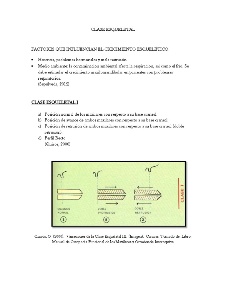 Clase Esqueletal, Overbite y Overjet | PDF | Ortodoncia | Boca