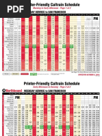 Weekday Train Schedule 10 7 24 | PDF | Albuquerque | Passenger Rail ...