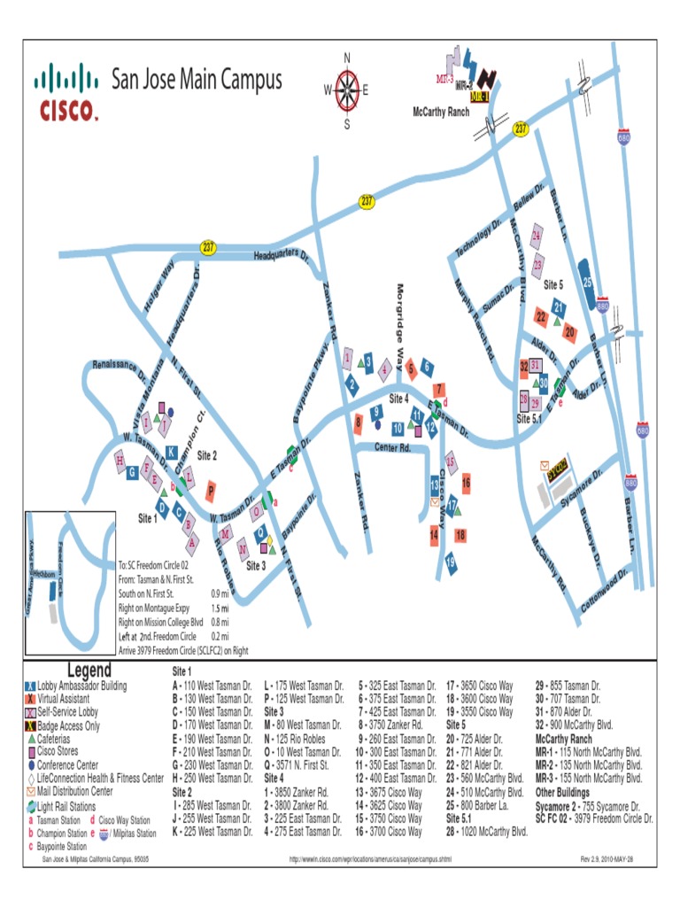 Cisco Campus Map | Business | Computing And Information Technology