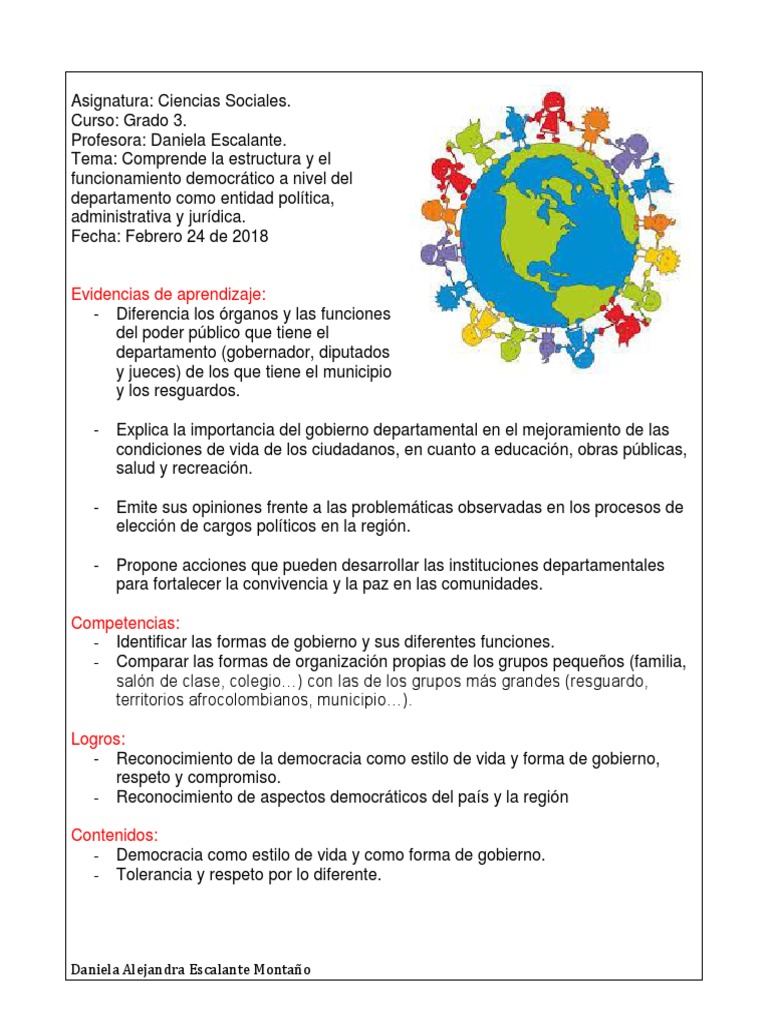Ciencias Sociales – Grado 3