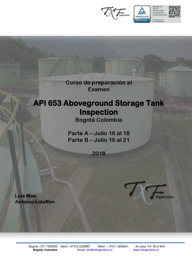 Curso Preparacion Al Examen API 653 | PDF | Ingeniería | Science