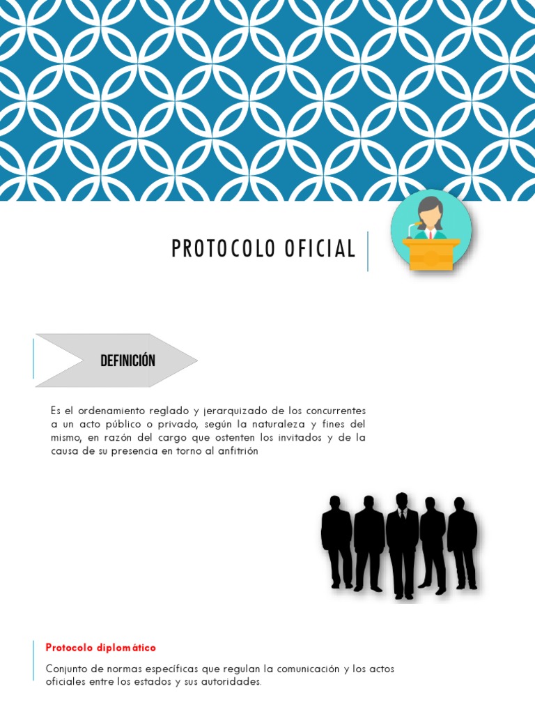 Protocolo y precedencia: normas y lineamientos para eventos oficiales ...