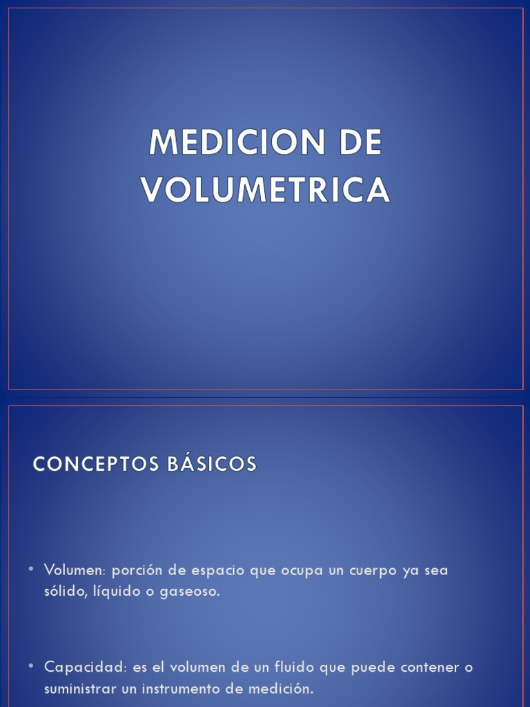 Medicion de Volumetrica | PDF | Volumen | Medición