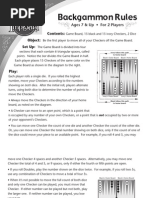 Backgammon Rules | PDF | Tabletop Games | Gaming