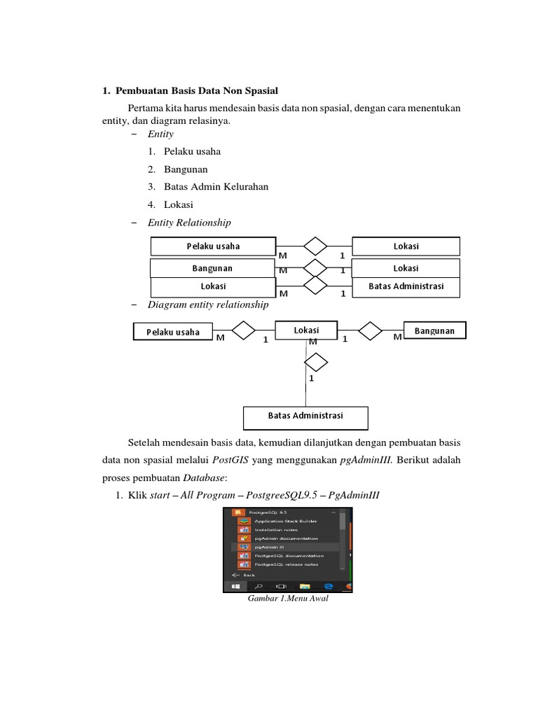 Pembuatan Basis Data Non Spasial | PDF