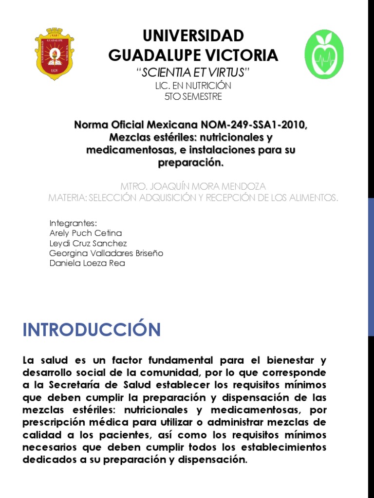 NORMA Oficial Mexicana NOM-249-SSA1-2010 | PDF | Medicamentos con receta | Farmacia