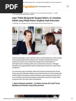 Petunjuk Penggunaan Web Recruitment - Pelamar | PDF