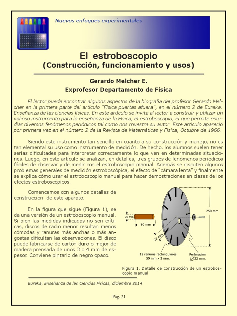 Funcionamiento y usos del estroboscopio | PDF | Movimiento (física ...