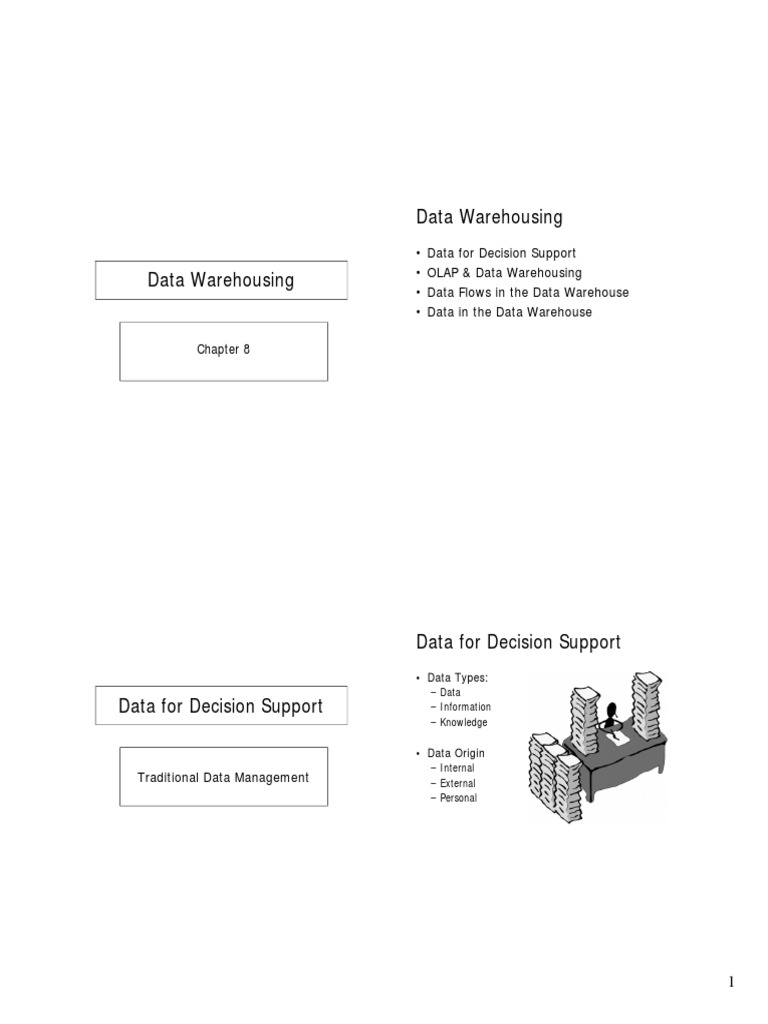 Lecture4 - DATA WAREHOUSING PDF | PDF | Data Warehouse | Decision ...