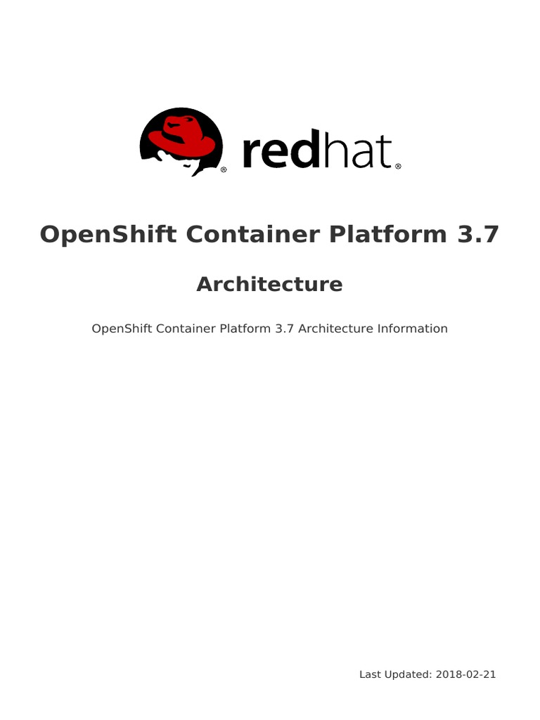 OpenShift Container Platform 3.7 Architecture en US | PDF | Transport Layer Security | Cryptography