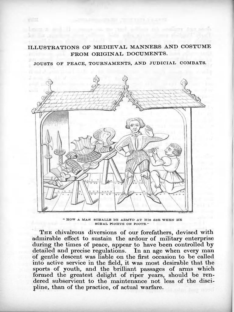 Illustrationsof Medieval Manners Andcostume From Original Documents ...