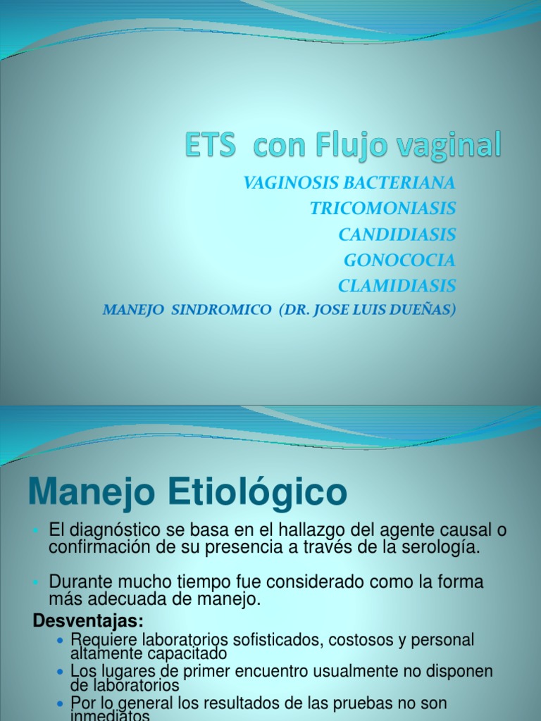 ETS Con Flujo Manejo Sindromico de ETS | PDF | Infección transmitida sexualmente | Candidiasis