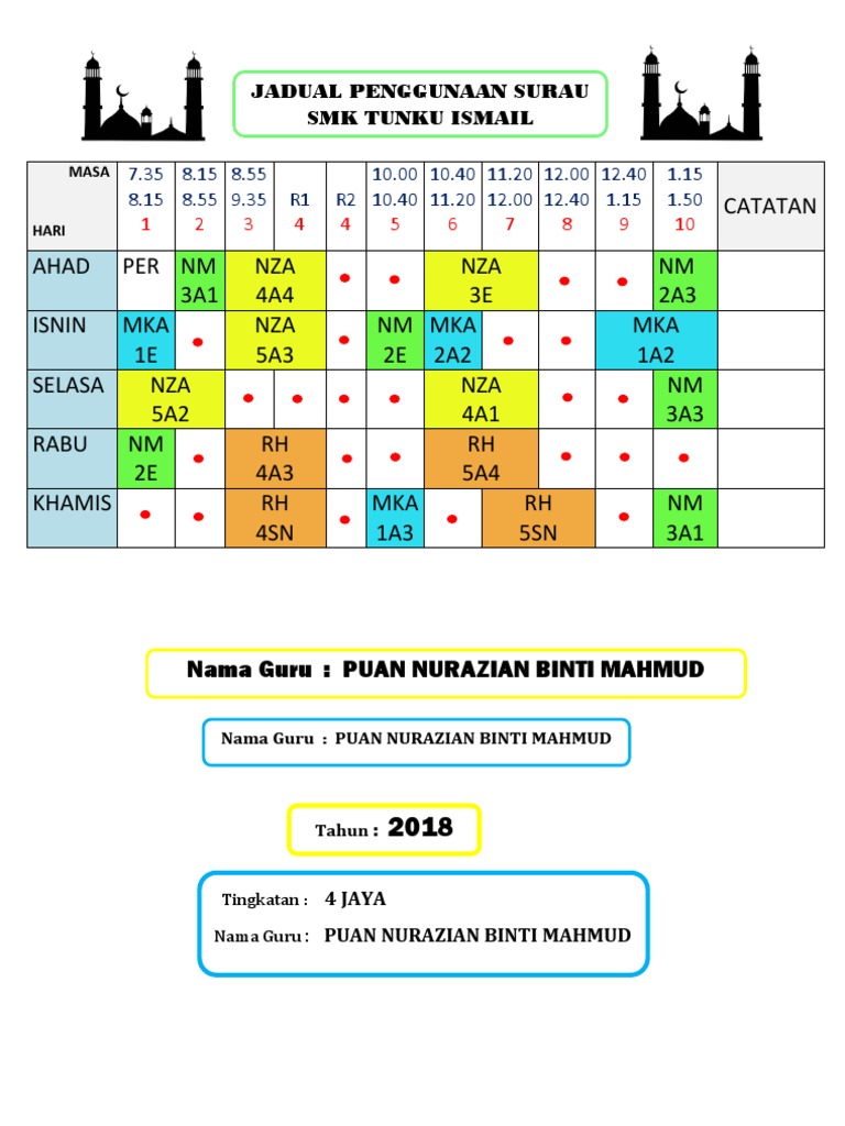 Jadual Surau Pdf