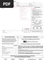 Dental Form DD 2813[1] | Dentistry | Health Sciences