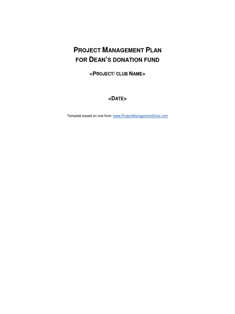 Project Management Template | PDF | Project Management | Leadership