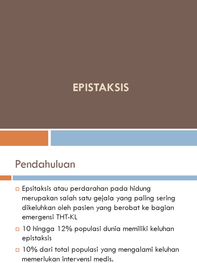 Epistaksis | PDF