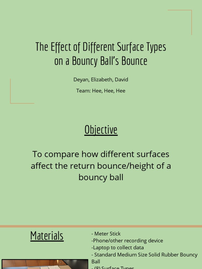 Surface Impact on Bouncy Ball Bounce | PDF | Paperboard | Paper