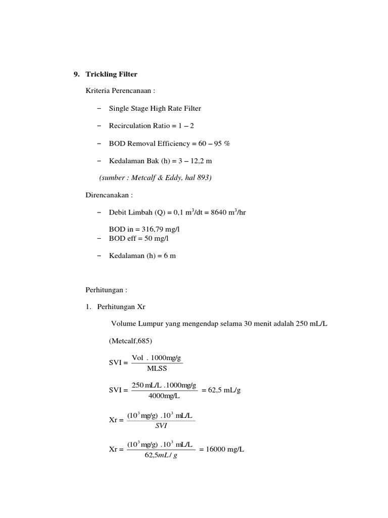 Trickling Filter Design Guide | PDF | Science & Mathematics