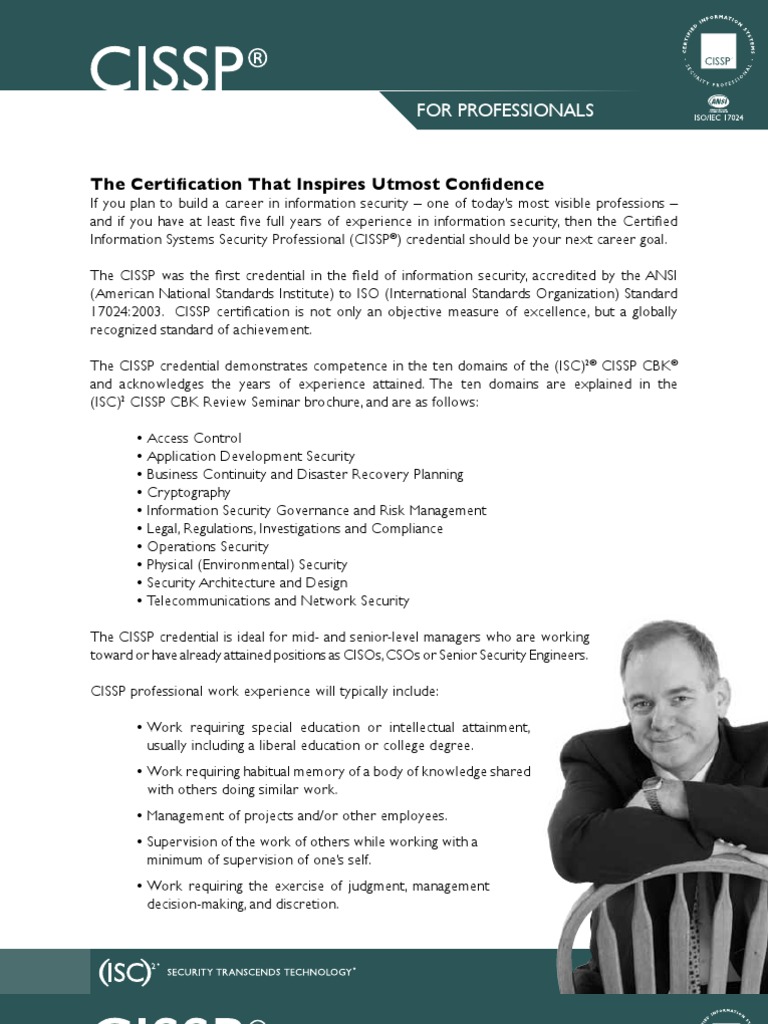 CISSP For Professionals | PDF | Business