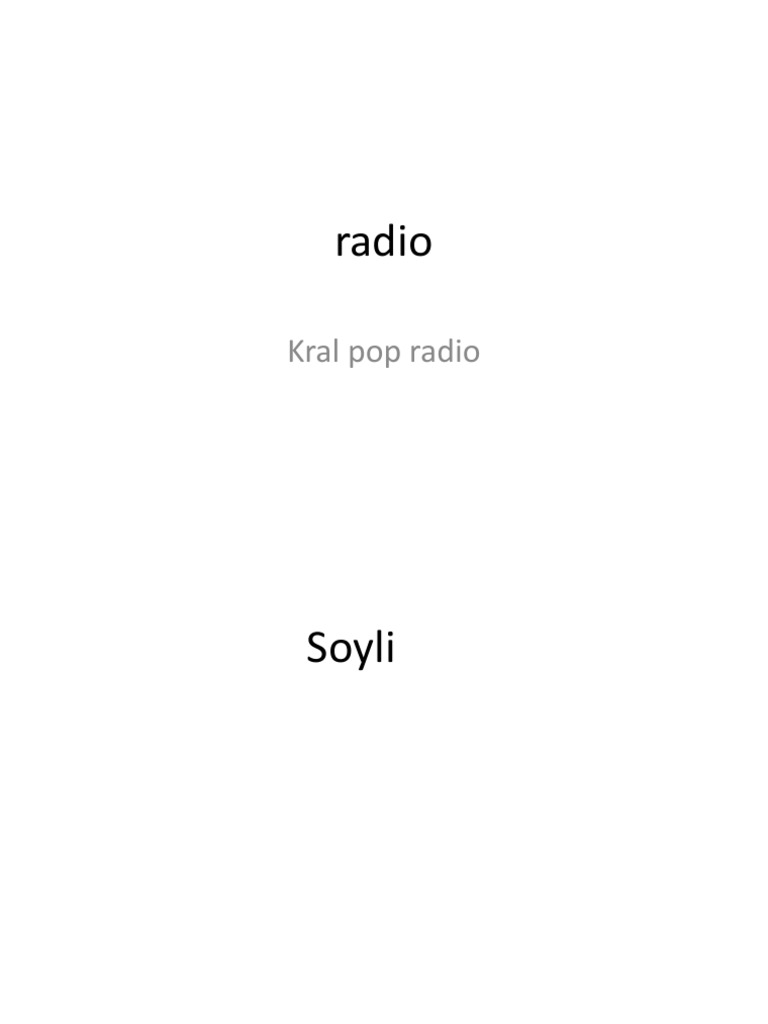 Kral Pop Radio | PDF