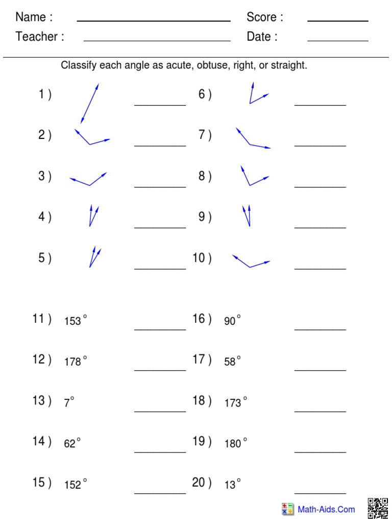 Angles Classifying | PDF | Angle | Triangle Geometry