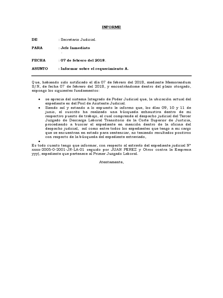 Modelo de Informe | PDF